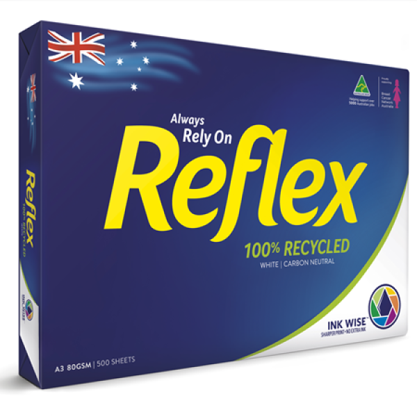 Tecno Papers Australia - Reflex Copy Paper A4 100% Recycled 80gsm