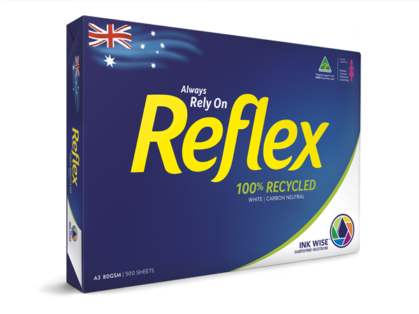 Tecno Papers Australia - Reflex Copy Paper A4 100% Recycled 80gsm